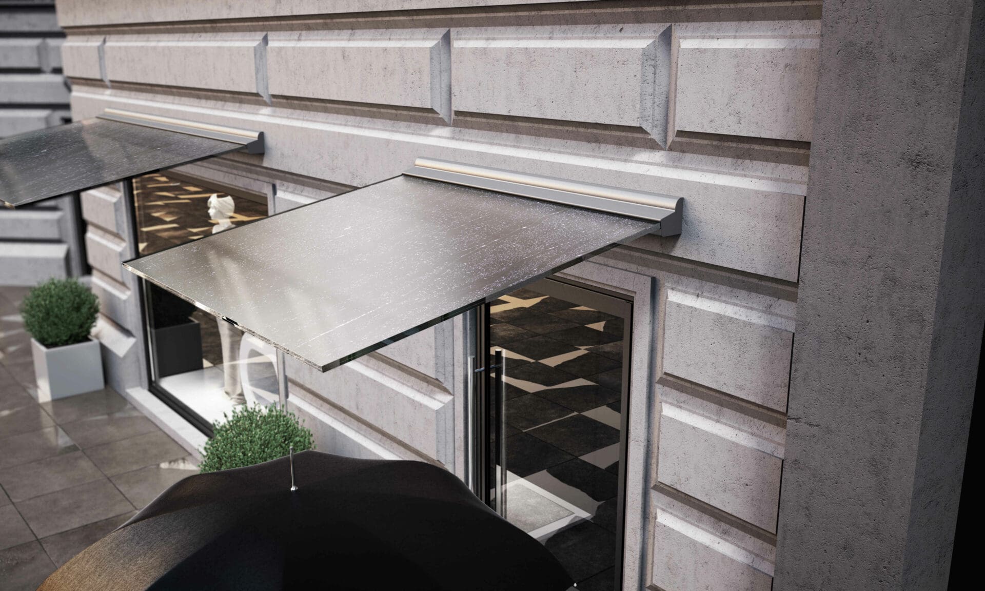 Glass Canopies - Exterior Spaces from Express