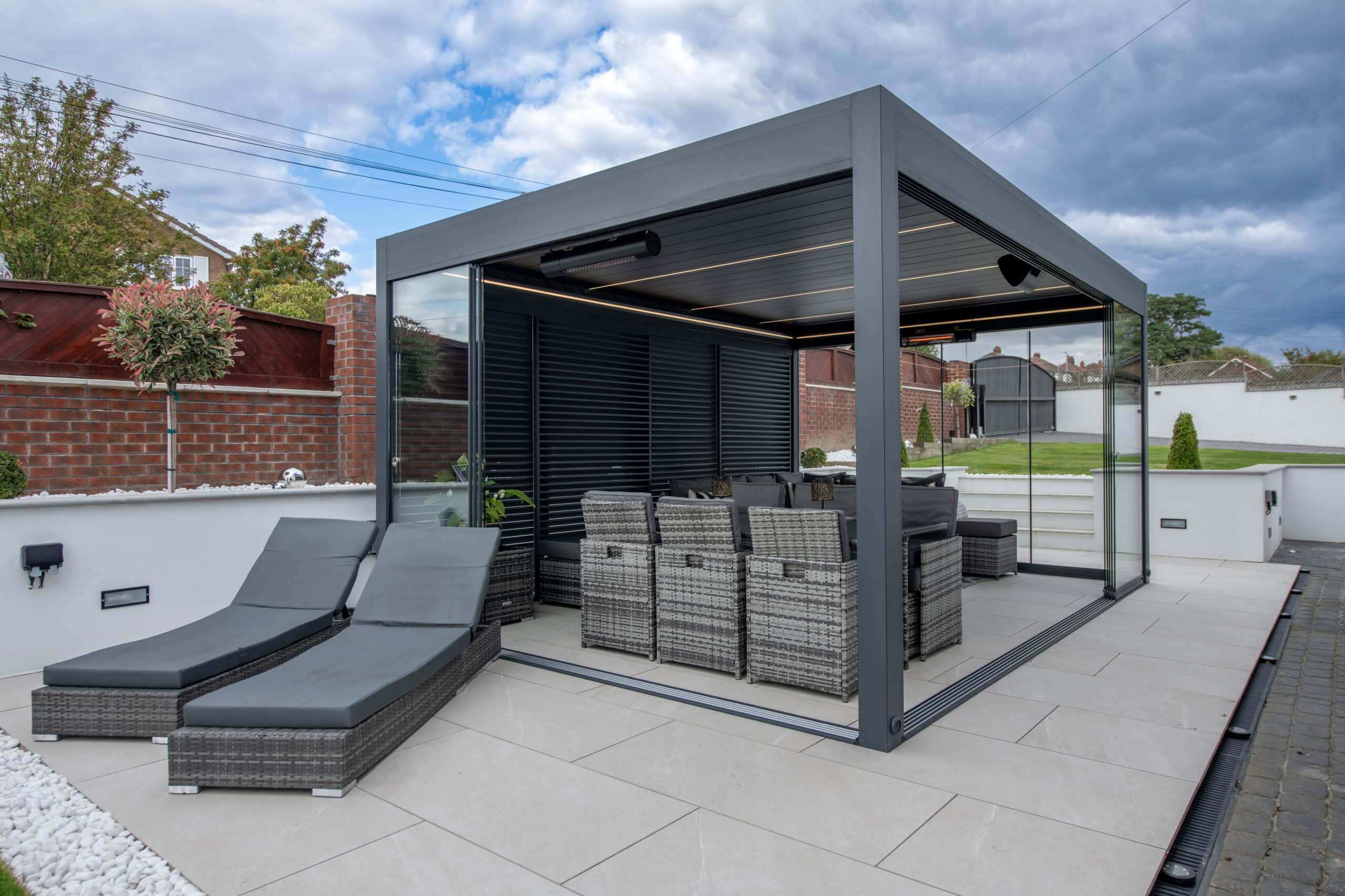 Pergola Side Enclosures - Exterior Spaces from Express