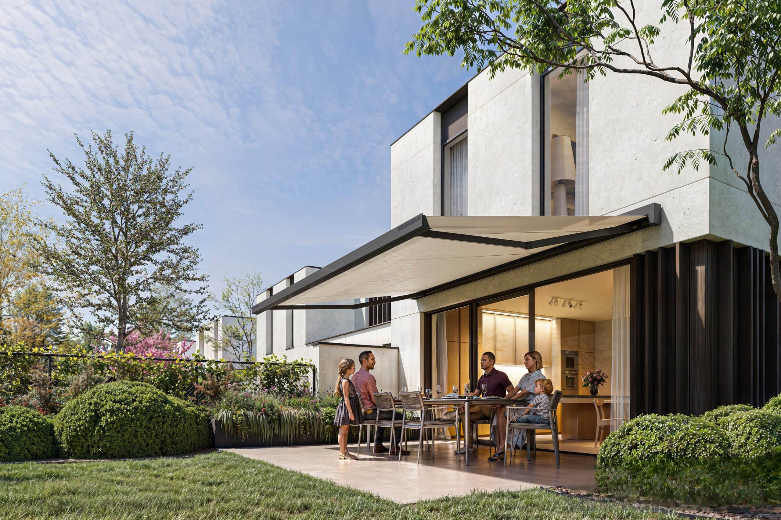 Solar Powered Awnings - Exterior Spaces from Express